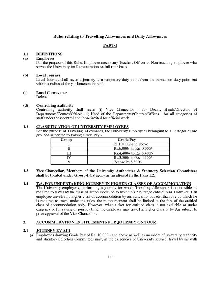 TA DA Rule | PDF