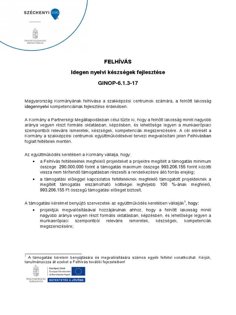 GINOP-6.1.3 - 17 Társadalmi Egyeztetés | PDF