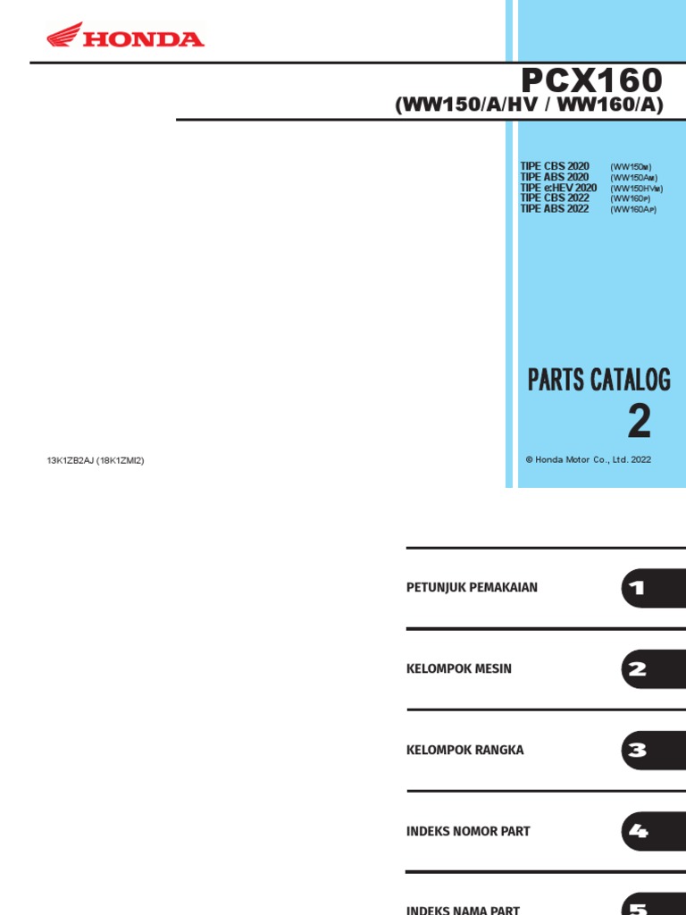 Katalog Part Honda PCX 160 2022 | PDF