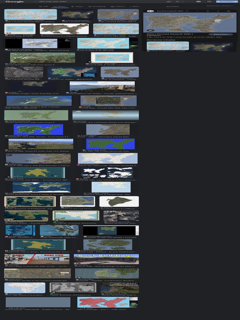 Altis Map With Cities - Google Suche | PDF | Video Games | Electronic ...