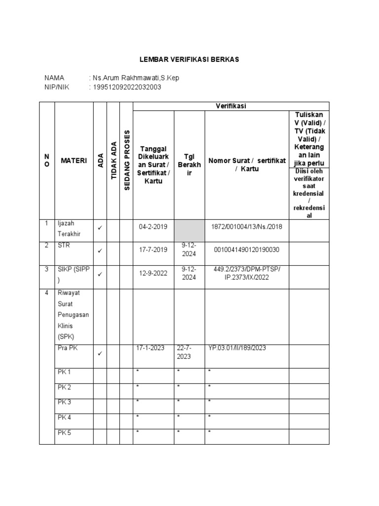 LEMBAR VERIFIKASI BERKAS TERBARU (2) (1) | PDF
