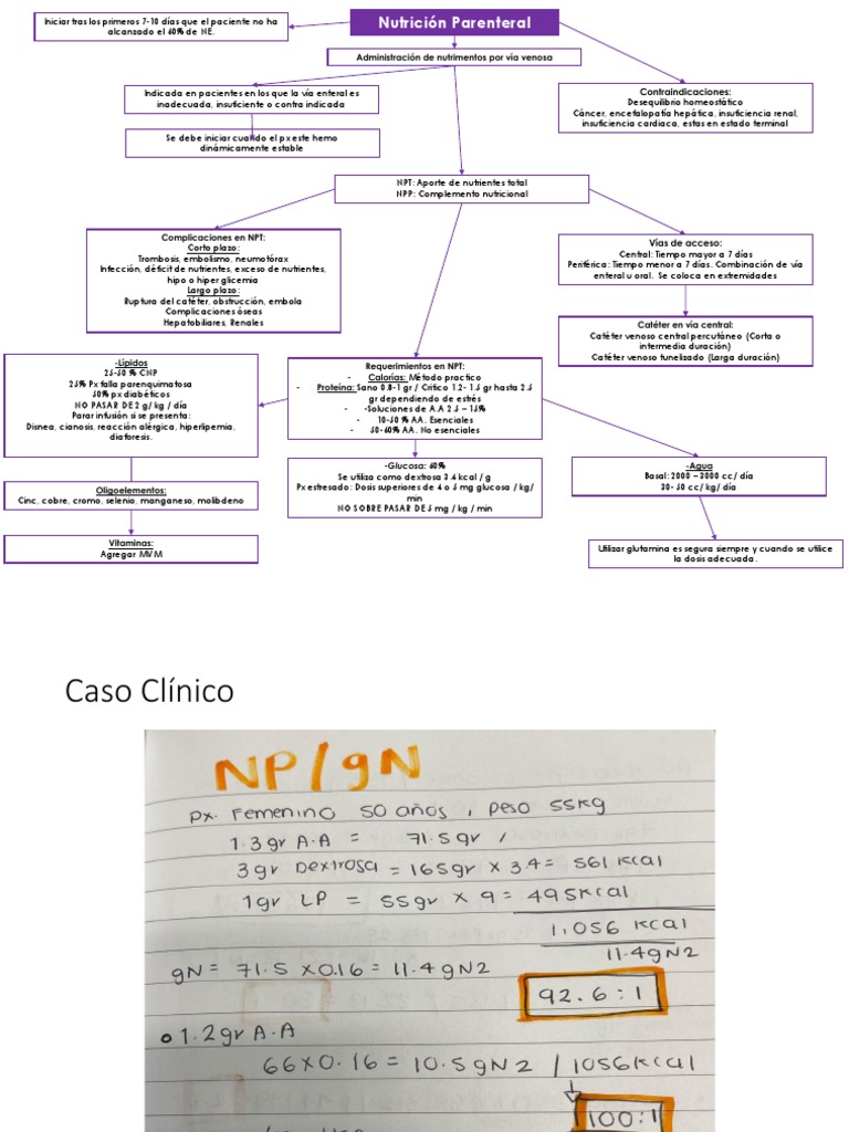 Mapa Conceptual NPT + Caso Clinico | PDF | Medicina CLINICA | Especialidades Medicas