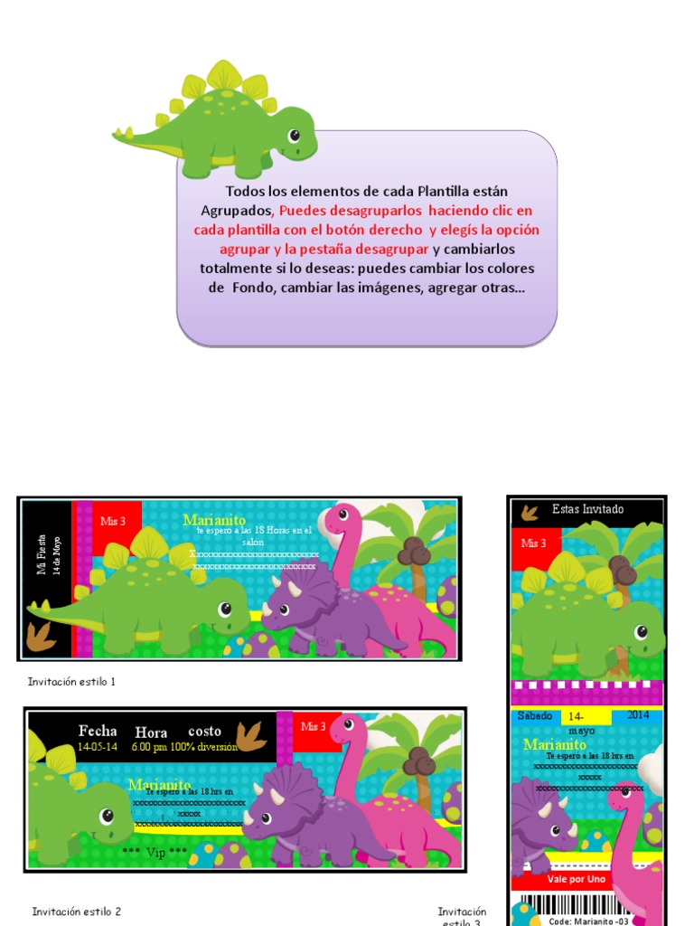 Kit Dinosaurios | PDF