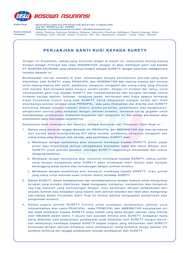 Form Ganti Rugi 2021 | PDF