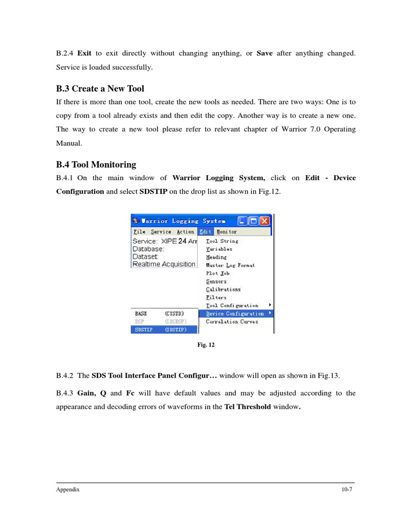 Appendix B Connecting To Warrior Logging System | PDF | Telemetry | Telecommunications Engineering