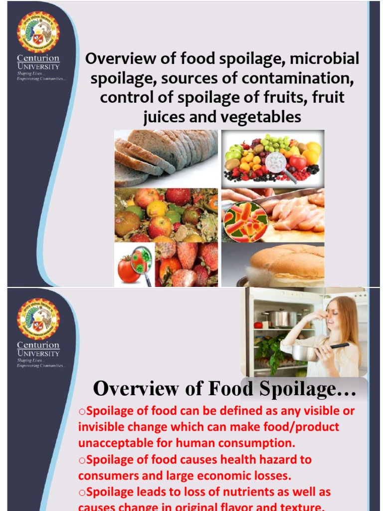 Microbial Spoilage of Fruits and Vegetables | PDF | Fermentation | Yeast