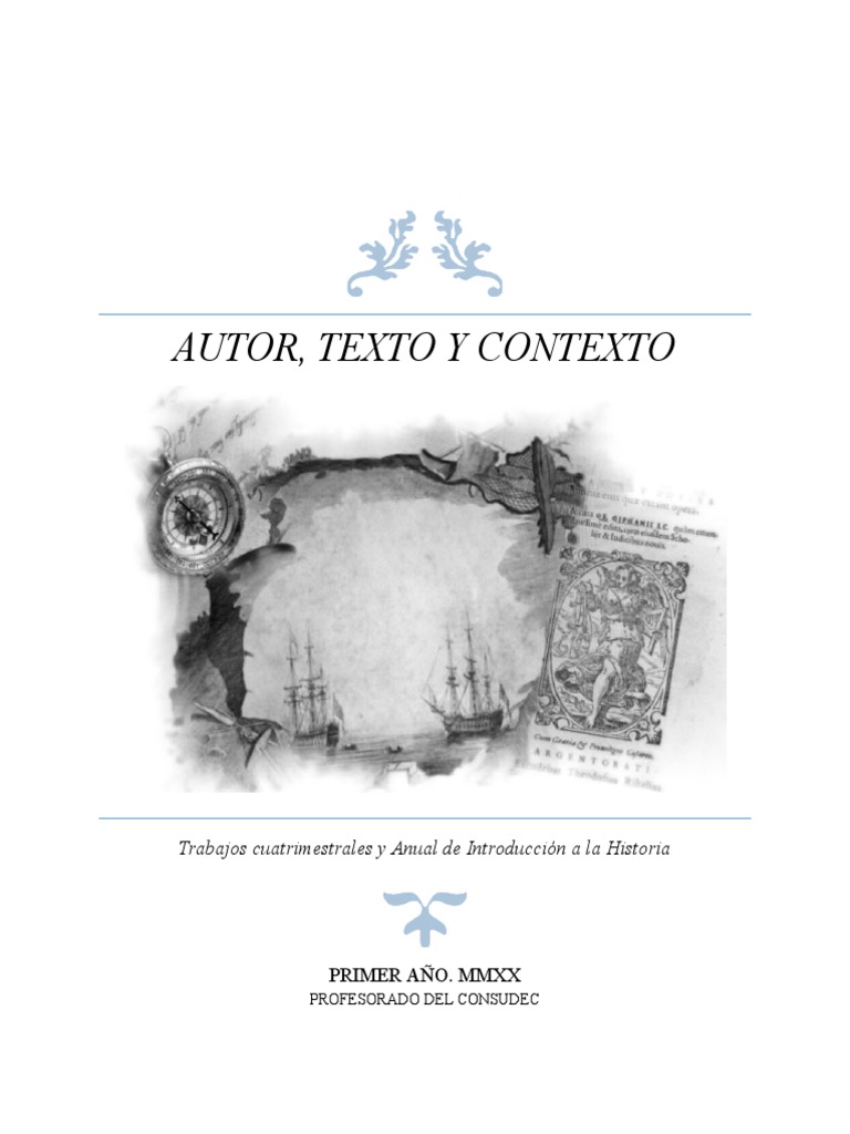 2020 - Autor, texto y contexto | PDF | Historiografía