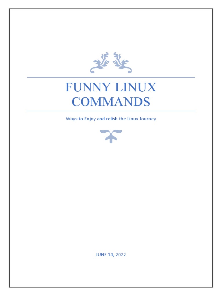Funny Linux Commands | PDF