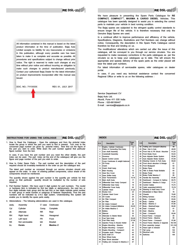 Re Diesel Bs4 Provisional | PDF | Piston | Axle