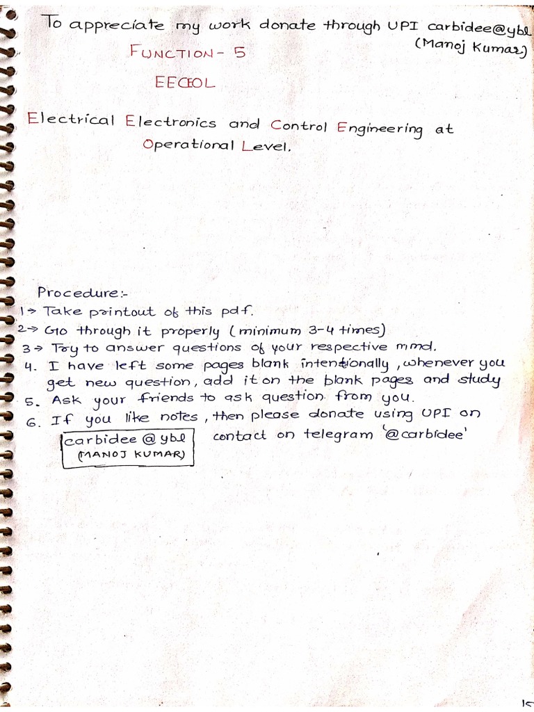 Electrical-Manoj Kumar For MEO Class 4 | PDF