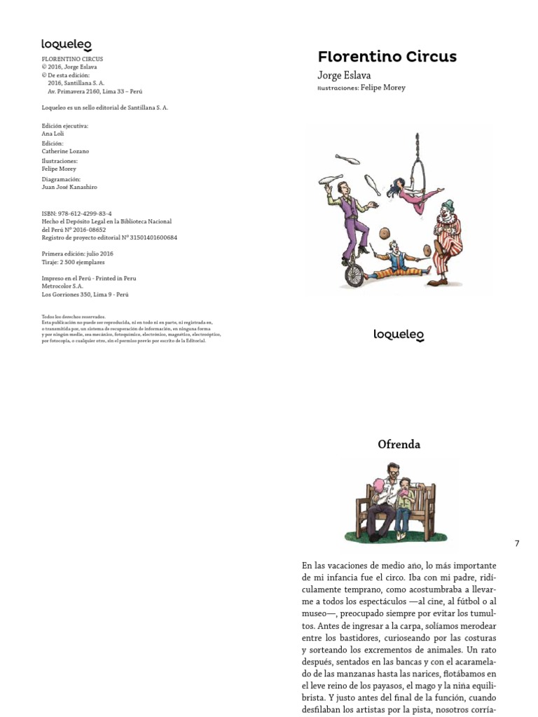 Florentino Circus. Jorge Eslava. Felipe Morey | PDF