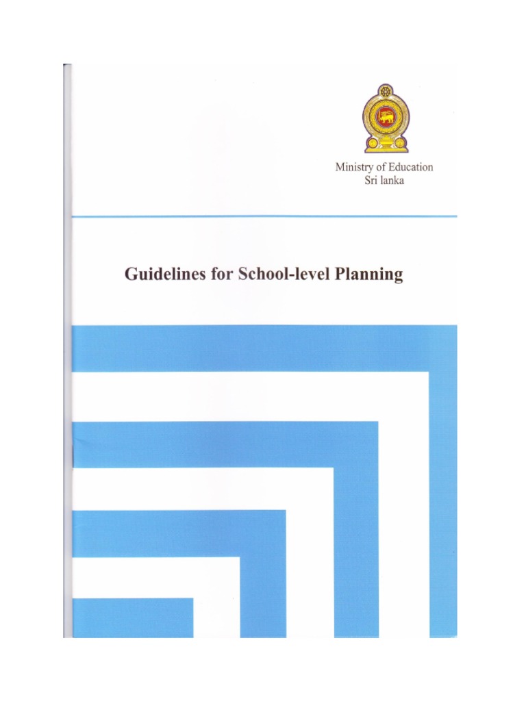 Guidelines-for-School-Level-Planning | PDF | Schools | Goal