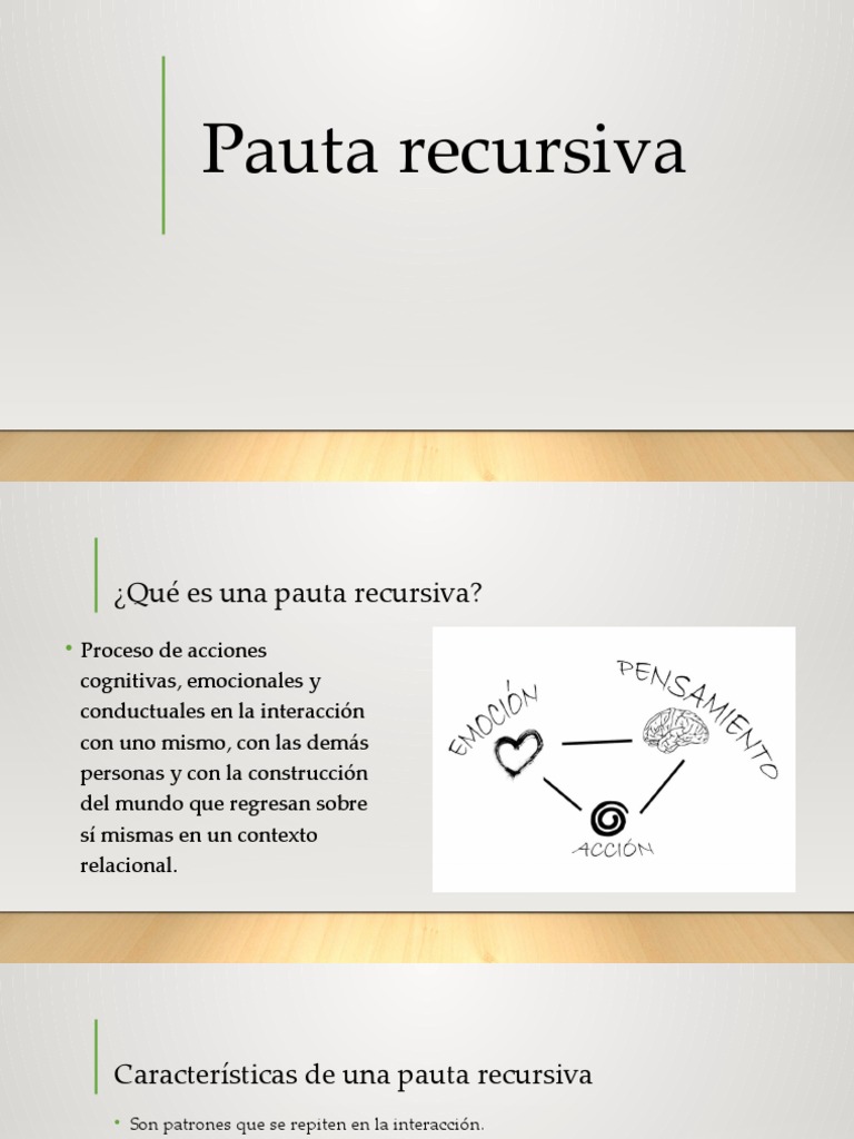 Pauta Recursiva | PDF | Las emociones | Comportamiento