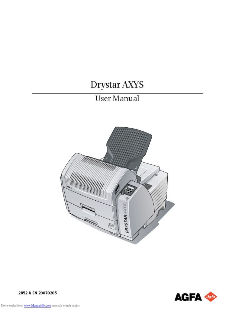 Drystar Axys User Manual | PDF