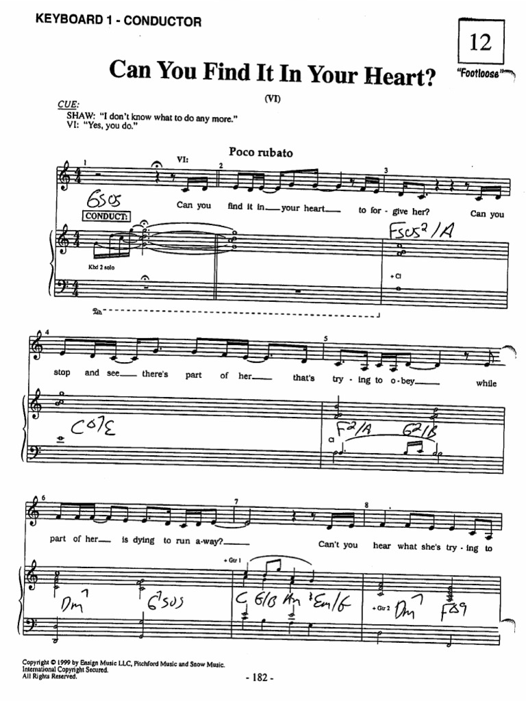 Can You Find It in Your Heart - Footloose | PDF