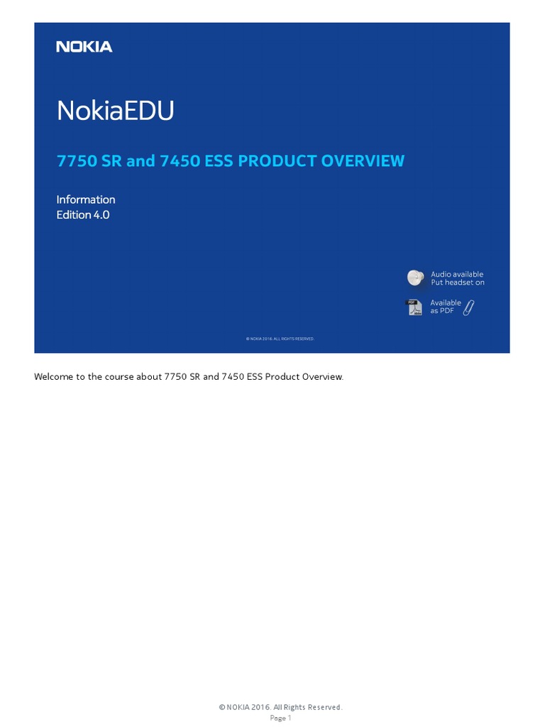TER36095V V4 0 7750 SR and 7540 ESS Product CE PDF Oveview | PDF ...