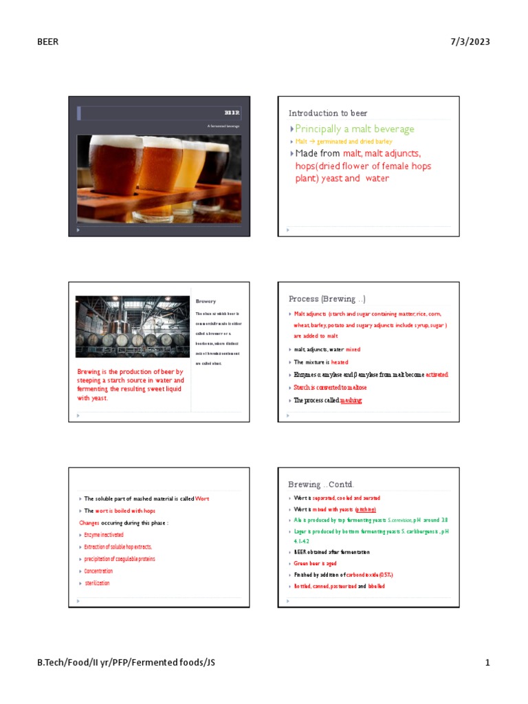 Beer | PDF | Brewing | Beer