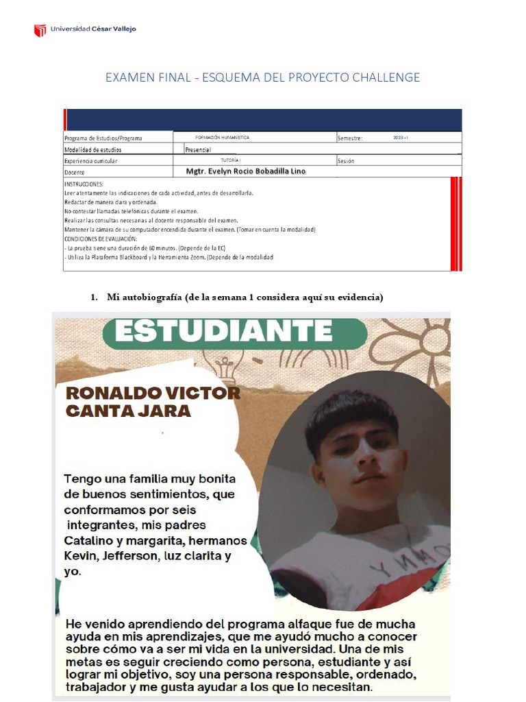 Esquema Del Proyecto Challenge-Ef Canta Jara Ronaldo | PDF