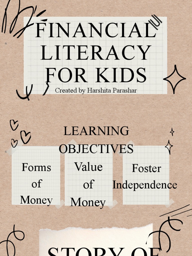 Financial Literacy For Kids | PDF
