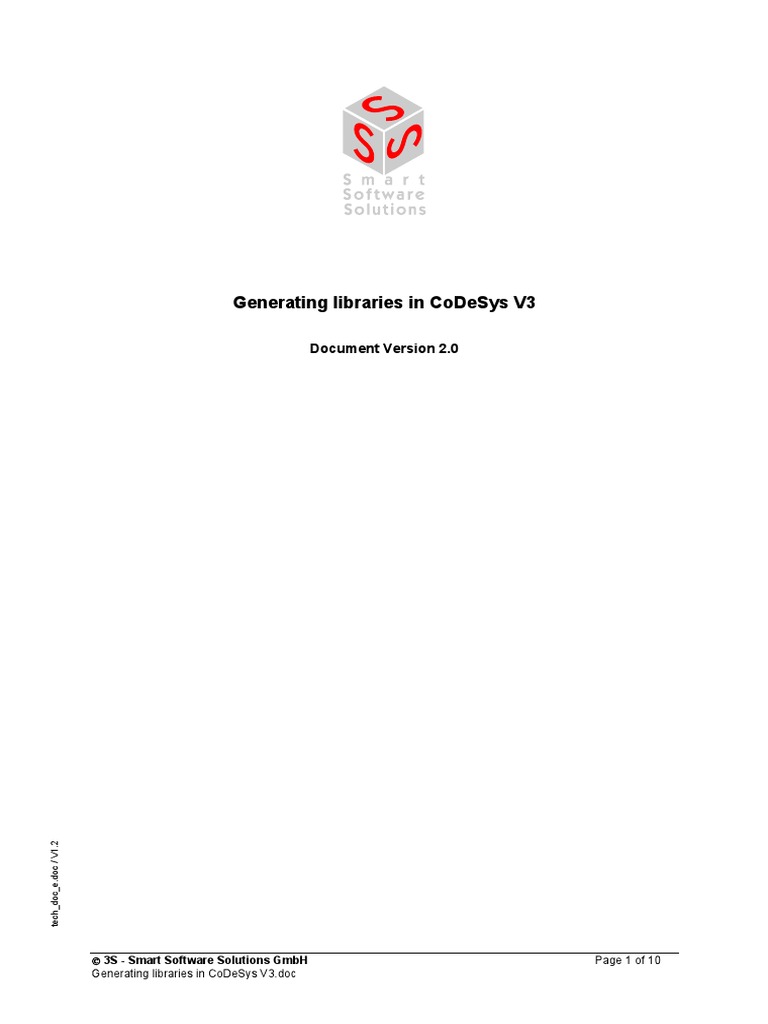 Generating Libraries in CoDeSys V3 | Download Free PDF | Library (Computing) | Software Development