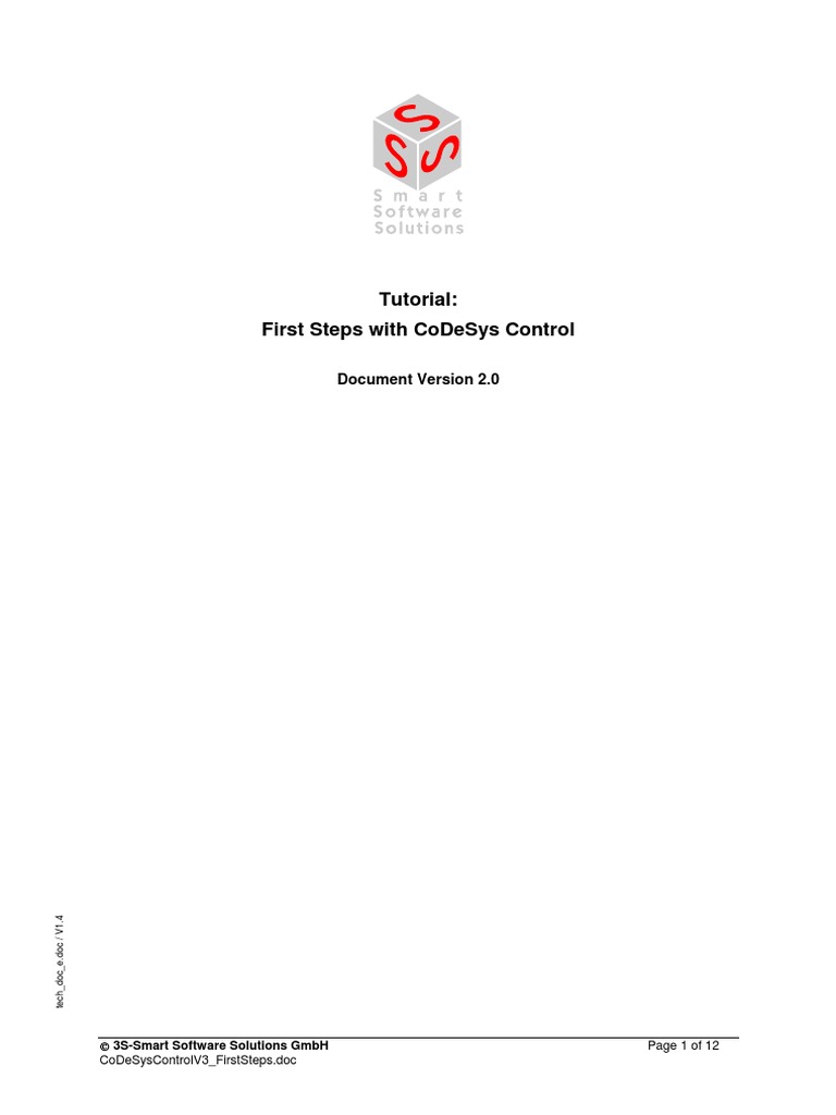 CoDeSysControlV3_FirstSteps | PDF | Computer File | Operating System