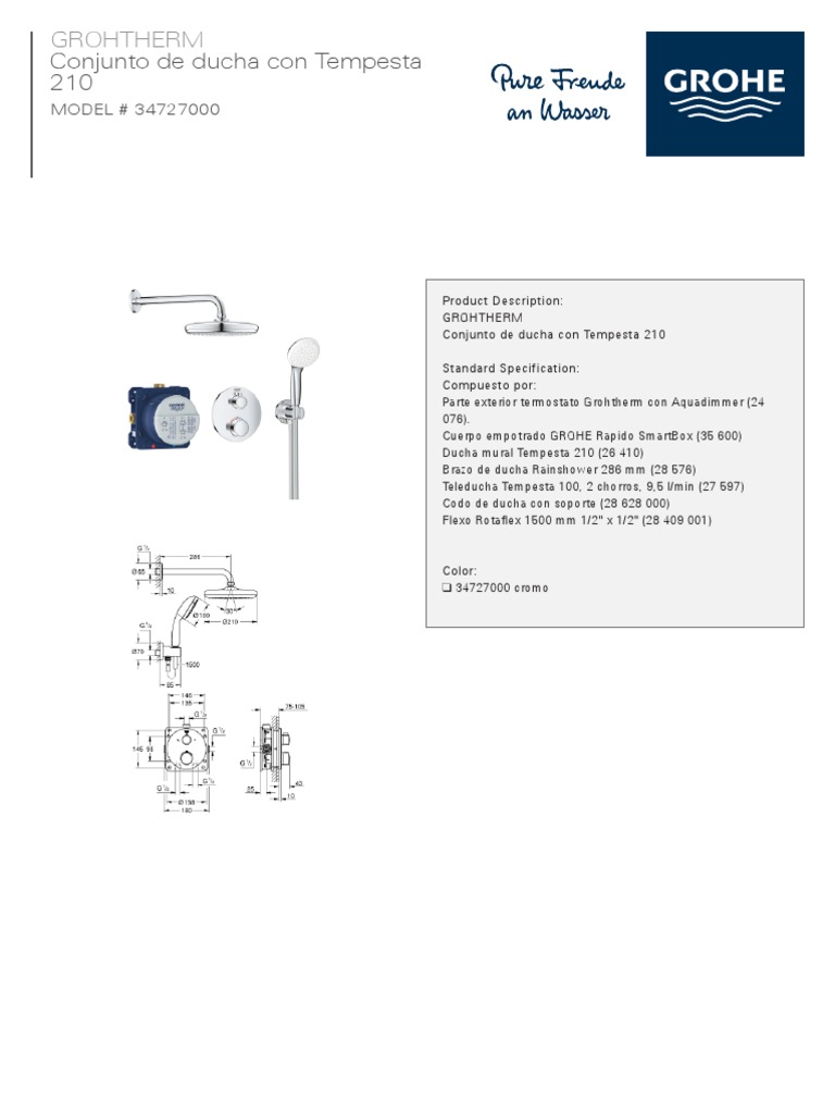GROHE_Specification_Sheet_34727000 | PDF