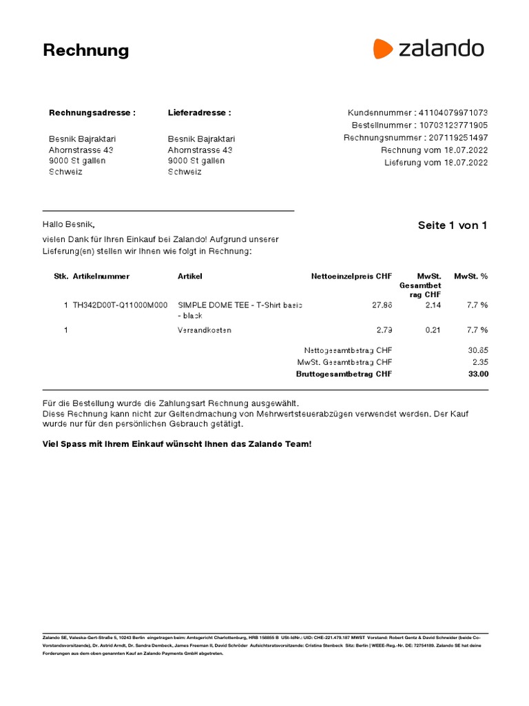 Klamotten Auf Rechnung 1