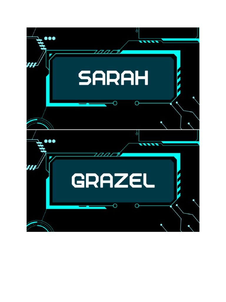 Name Tag For Defense | PDF