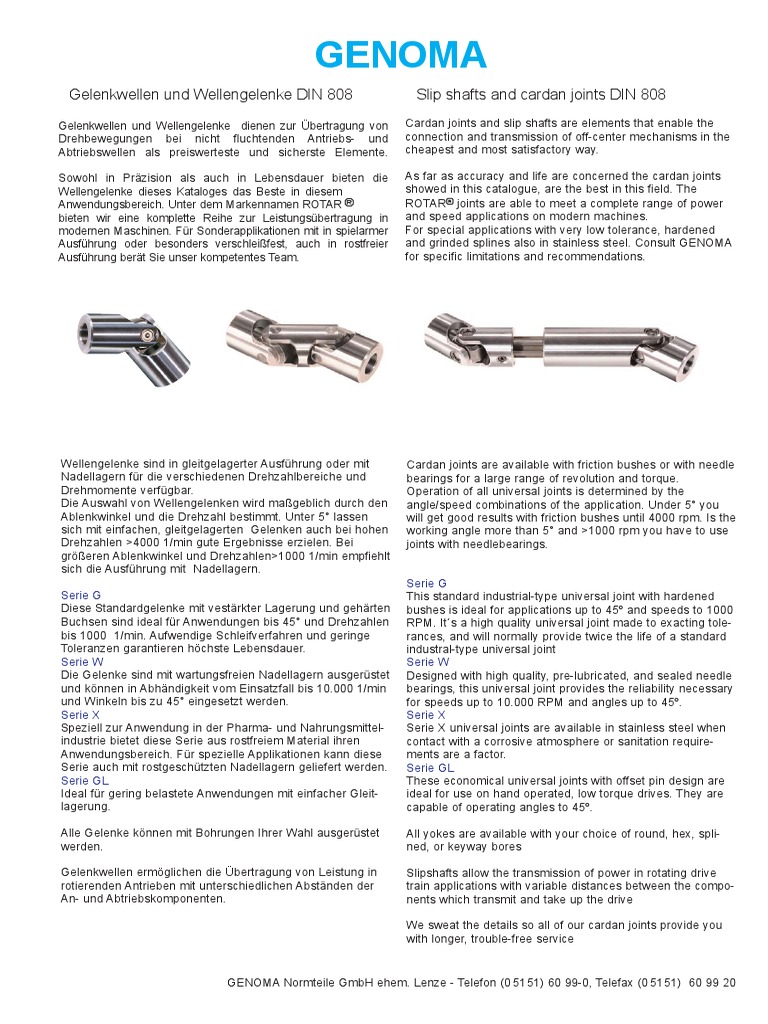 Genoma Cuplaje Cardanice-2010 D | PDF