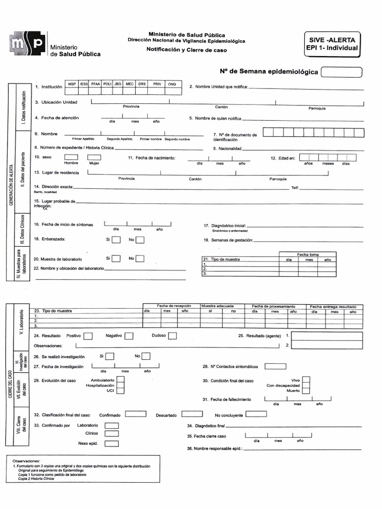 Epi 1 Individual | Descargar gratis PDF | Epidemias | Especialidades ...