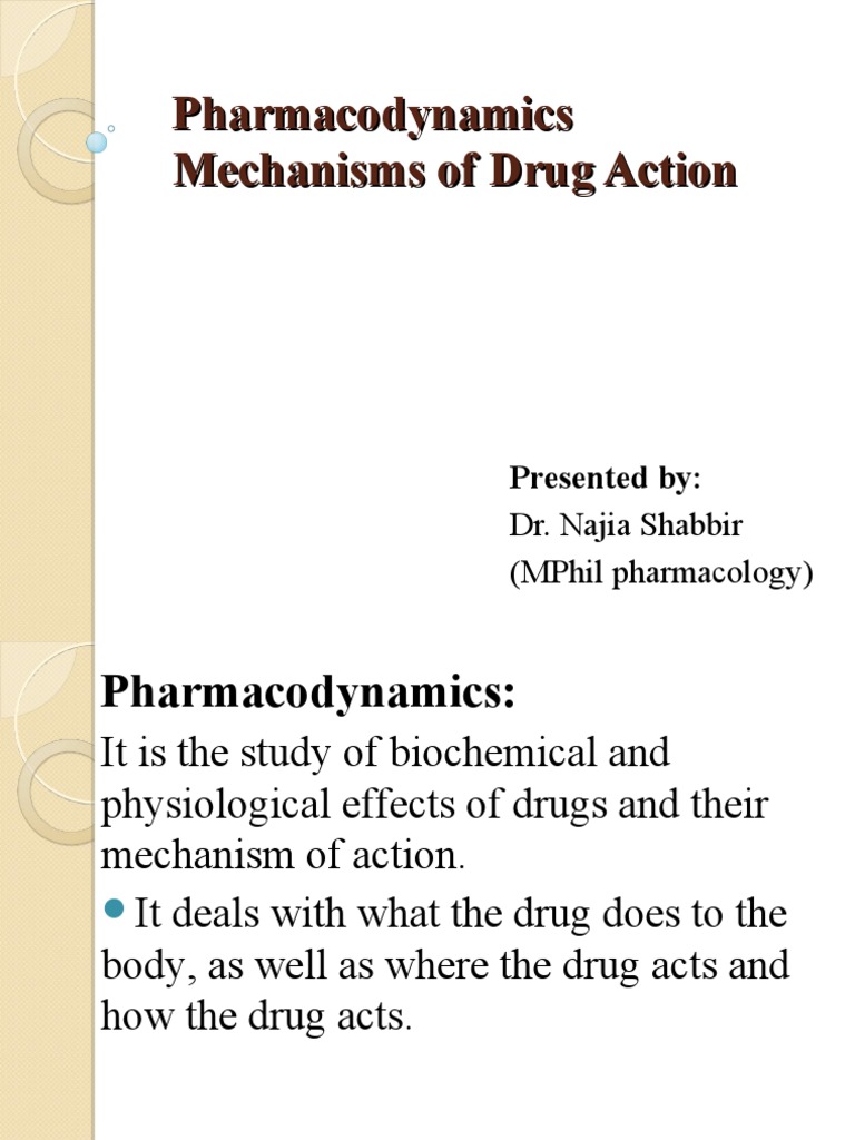Pharmacodynamics | PDF