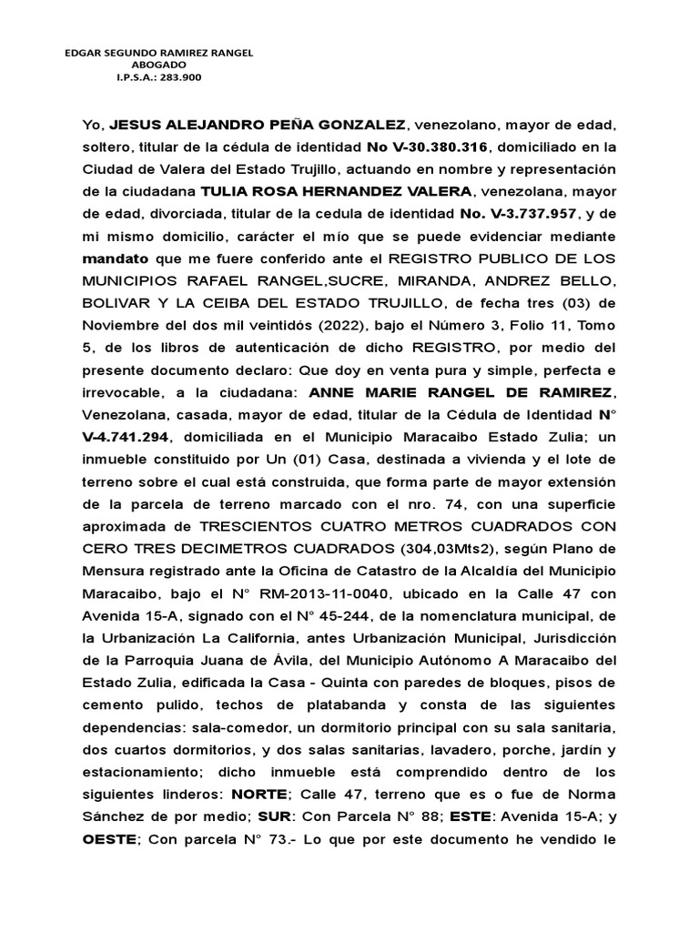 Contrato Escrito-1 | PDF | Derecho