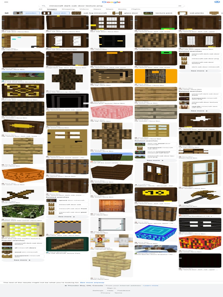 Minecraft Dark Oak Door Texture Png - Google Sear… | PDF