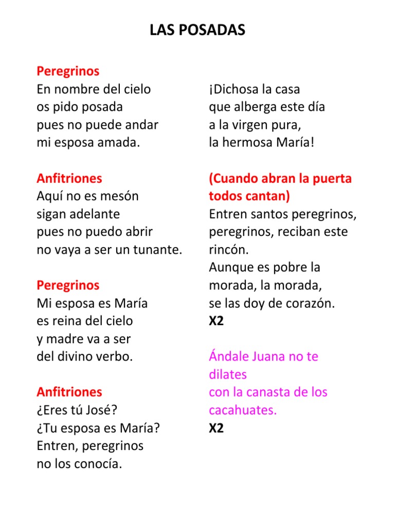 Villancicos y Canto de Posadas | PDF | Hogar, jardinería y bricolaje