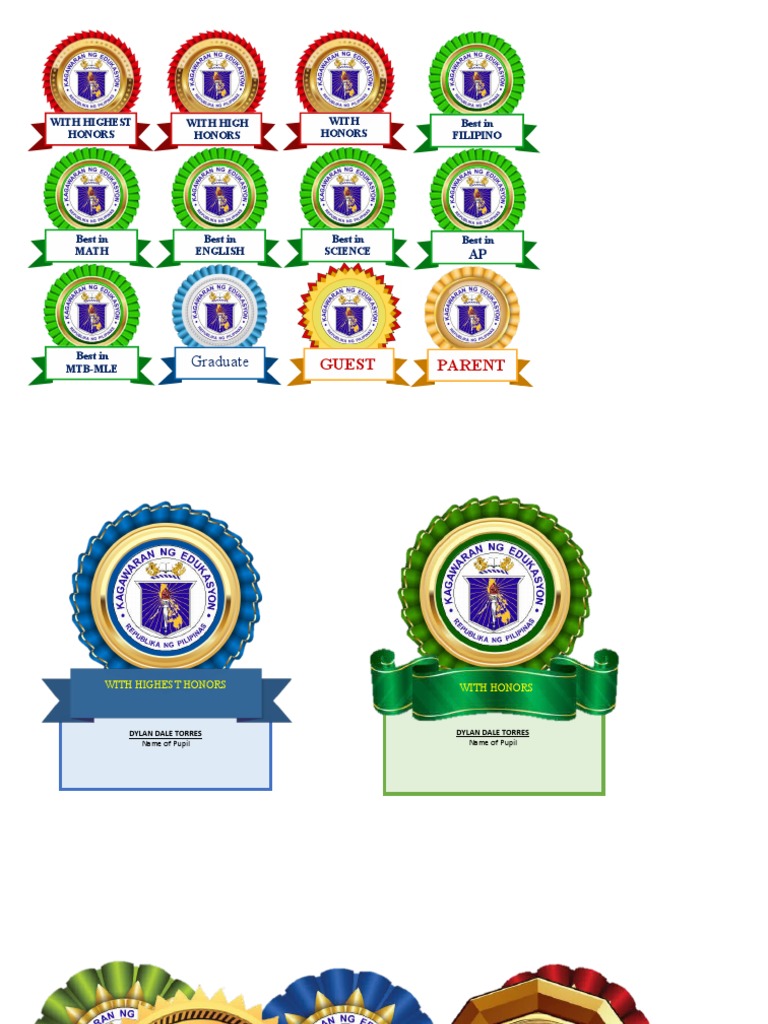 Ribbon Heads EDITABLE (elementary) | PDF