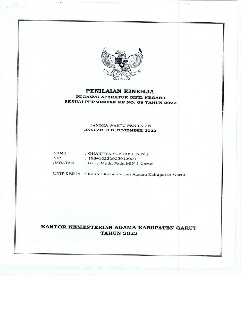 SKP 2022 Gania Yuntafa | PDF
