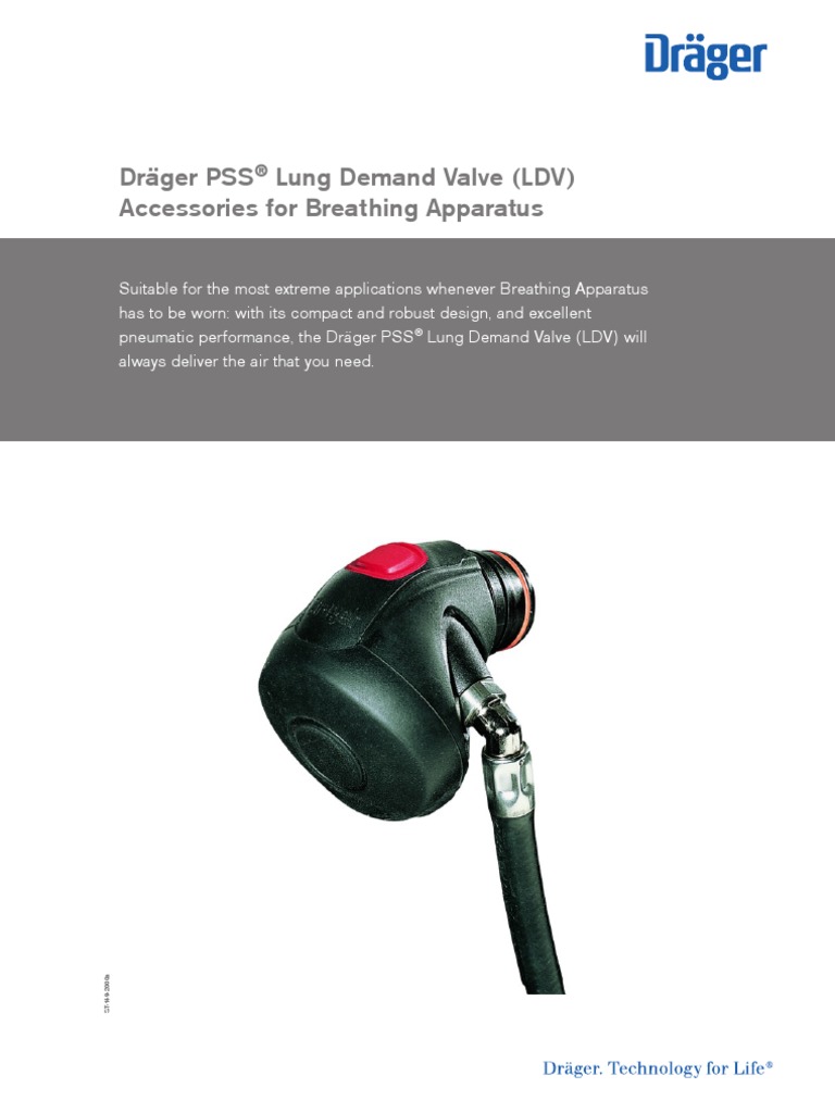 Dräger PSS Lung Demand Valve (LDV) .P DF | PDF | Gases | Diving Equipment