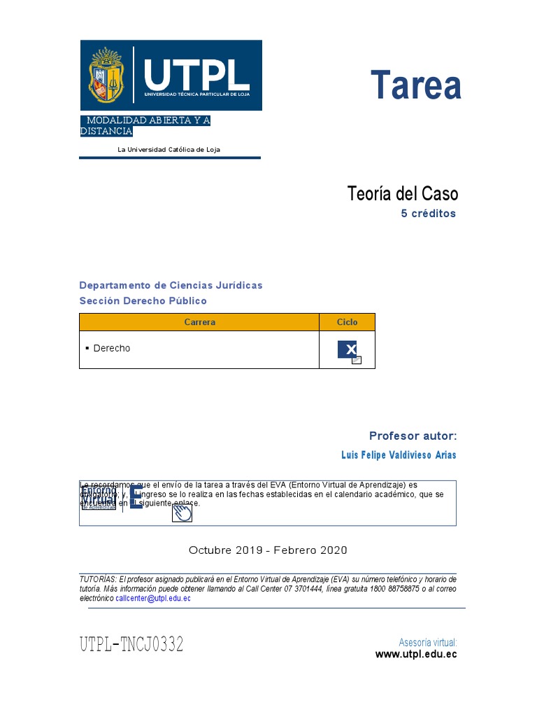 Tarea Teoria Del Caso | PDF | Armas de fuego | Policía