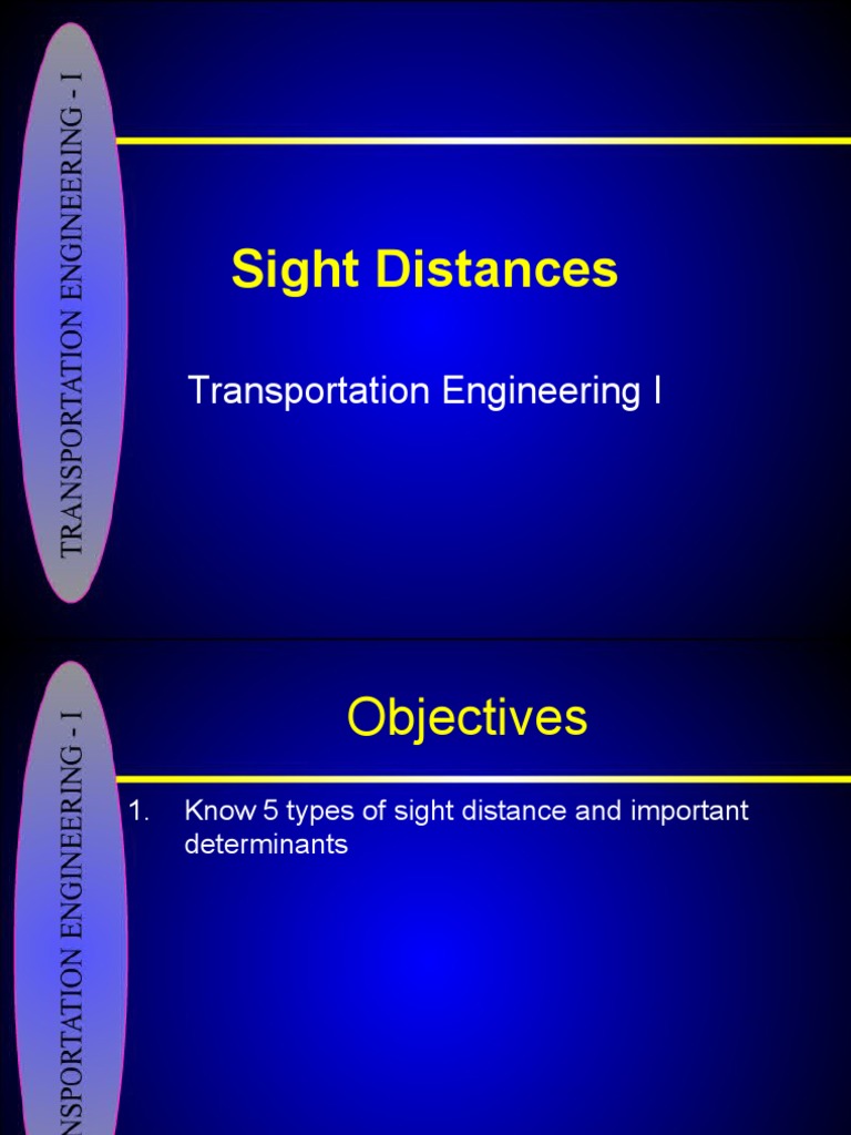 3-Stopping Sight Distance | PDF