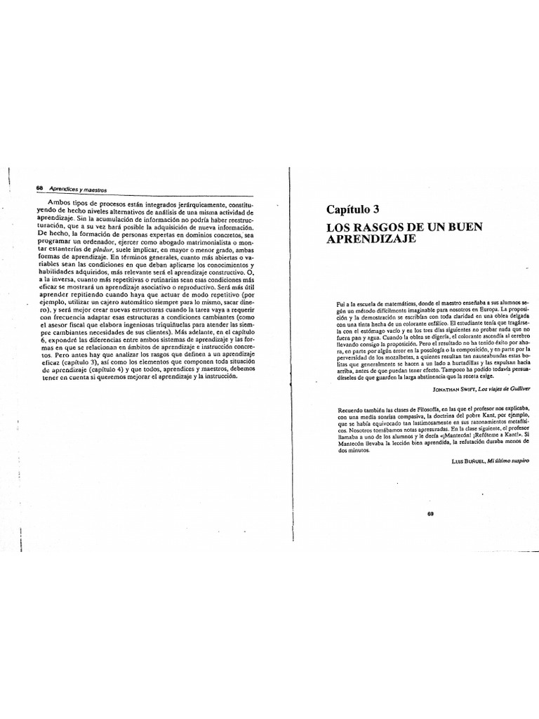 Pozo, J. Aprendices y Maestros. Cap 3 | PDF