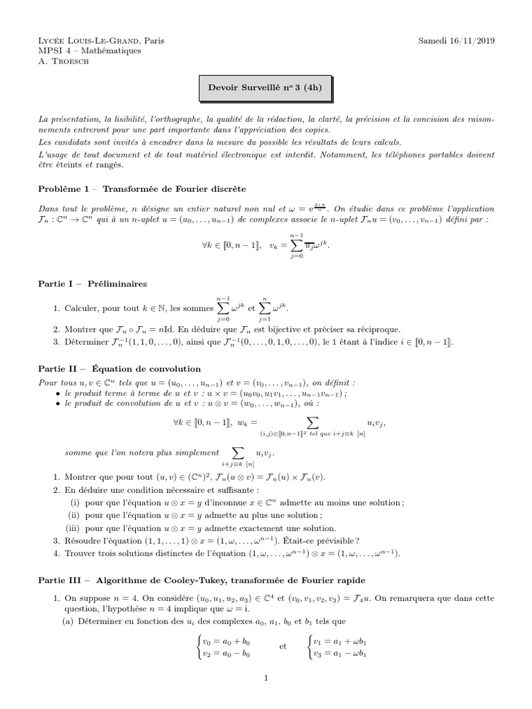 Alain Troesch DS N°3 | PDF