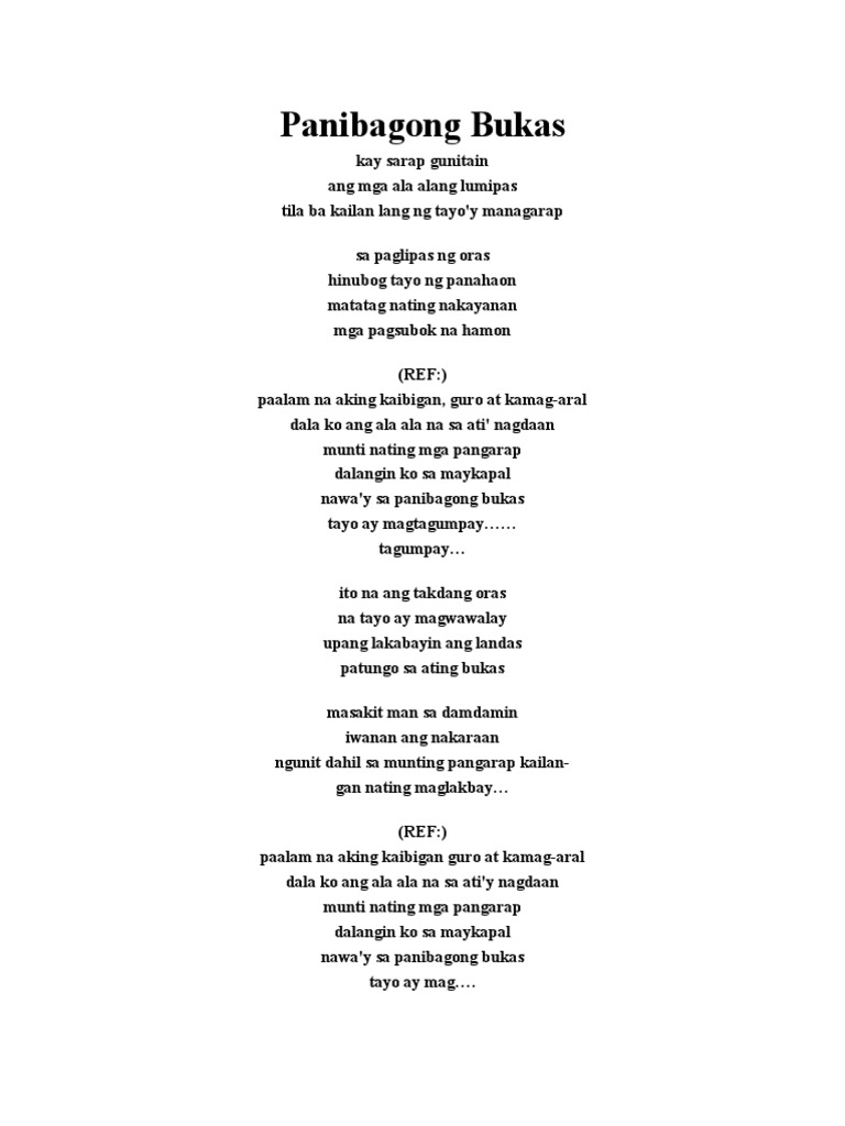 Panibagong Bukas | PDF