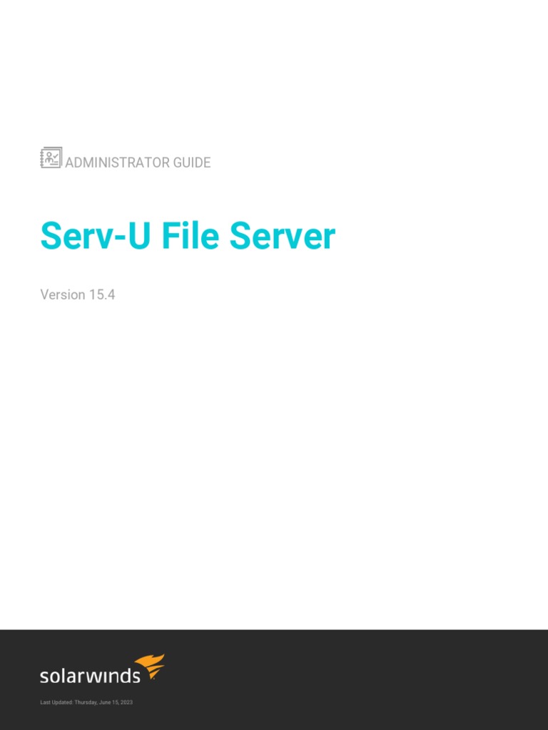 Serv-U File Server Administrator Guide | PDF | File Transfer Protocol ...