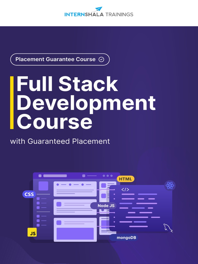Full Stack Web Development Specialization Brochure | PDF