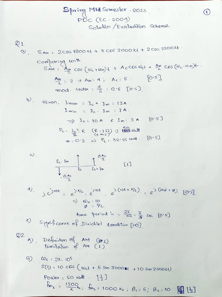 Updated Solution Spring Mid Semester 2023 CSE | PDF Updated Solution Spring Mid Semester 2023 CSE | PDF