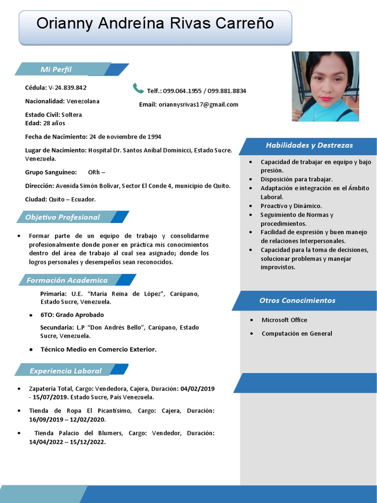 Currículum | PDF | Venezuela