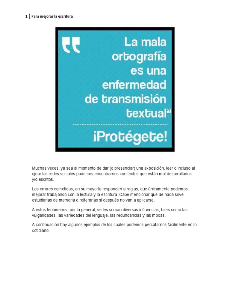 Mala Escritura | PDF