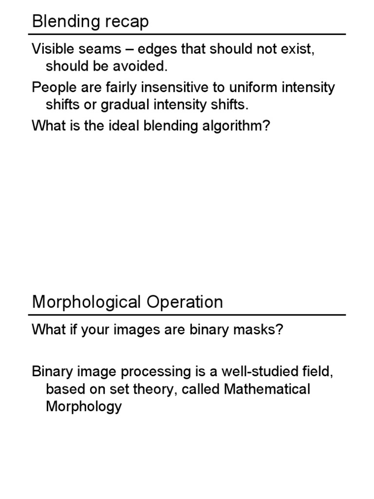 Morphology | PDF | Image Processing | Multidimensional Signal Processing