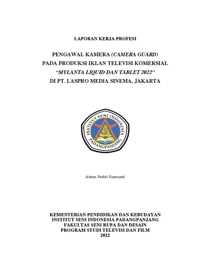 LAPORAN KP - ADNAN Fix | PDF | Seni