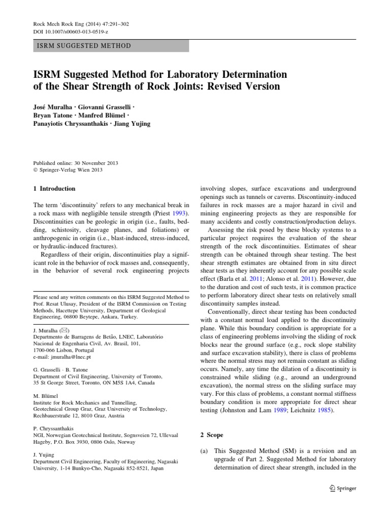 ISRM Paper | PDF